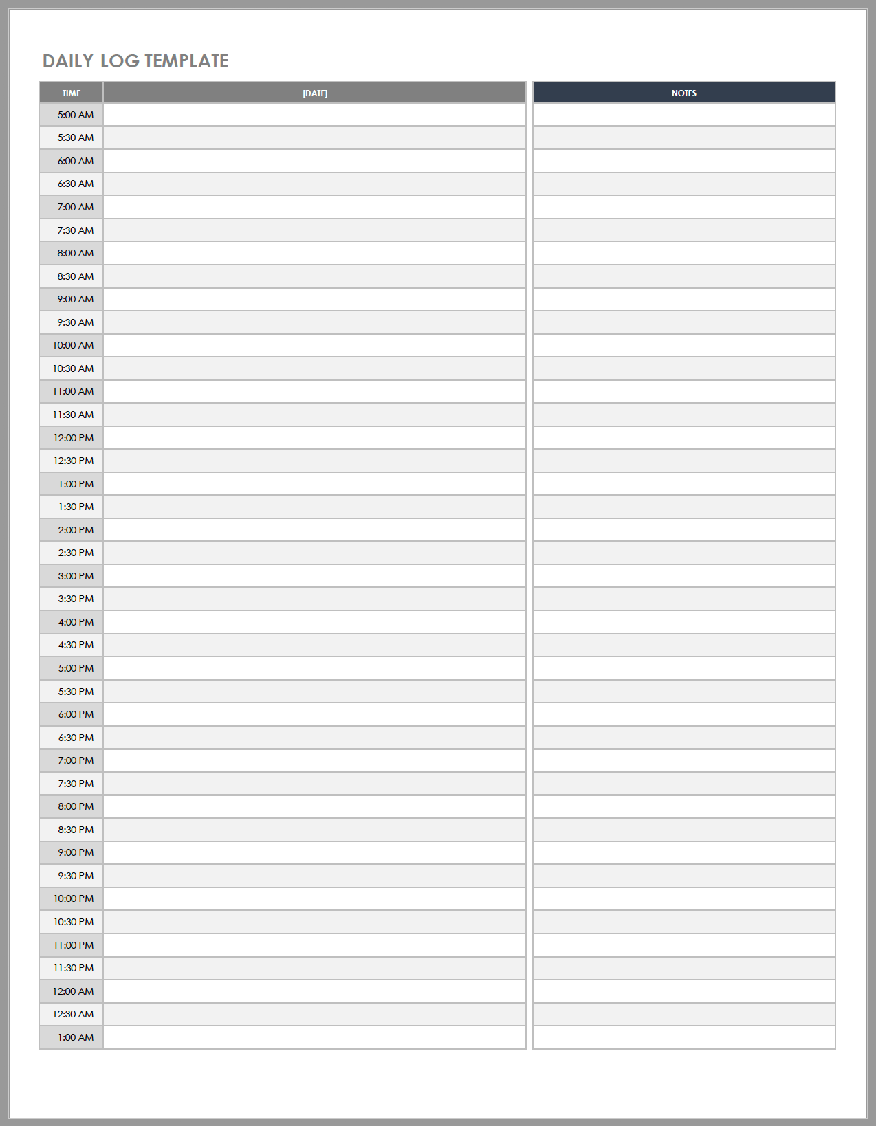 Free Daily Work Schedule Templates | Smartsheet